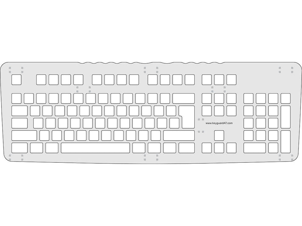 AbleNet Keys-U-See Keyboard Keyguard – Keyguard Assistive Technology